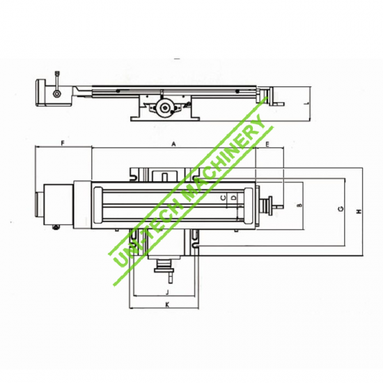 Cross Slide Table With Power Feed 206-Z - uni-techsa