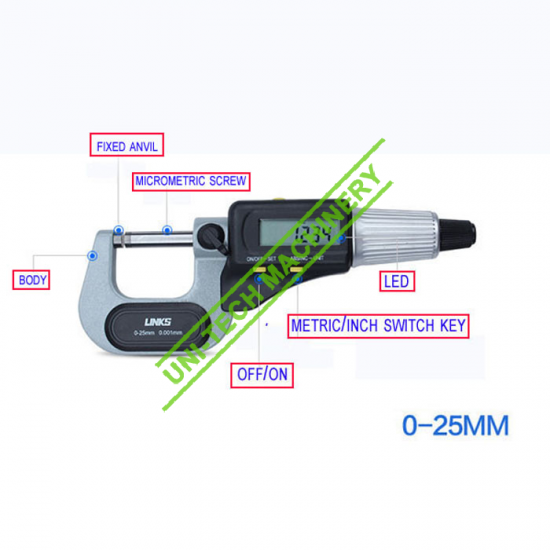 Electronic Outside Micrometer of IP54 - uni-techsa
